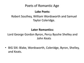 The age of Romanticism their ideas and concept | PDF | Poetry | Books ...