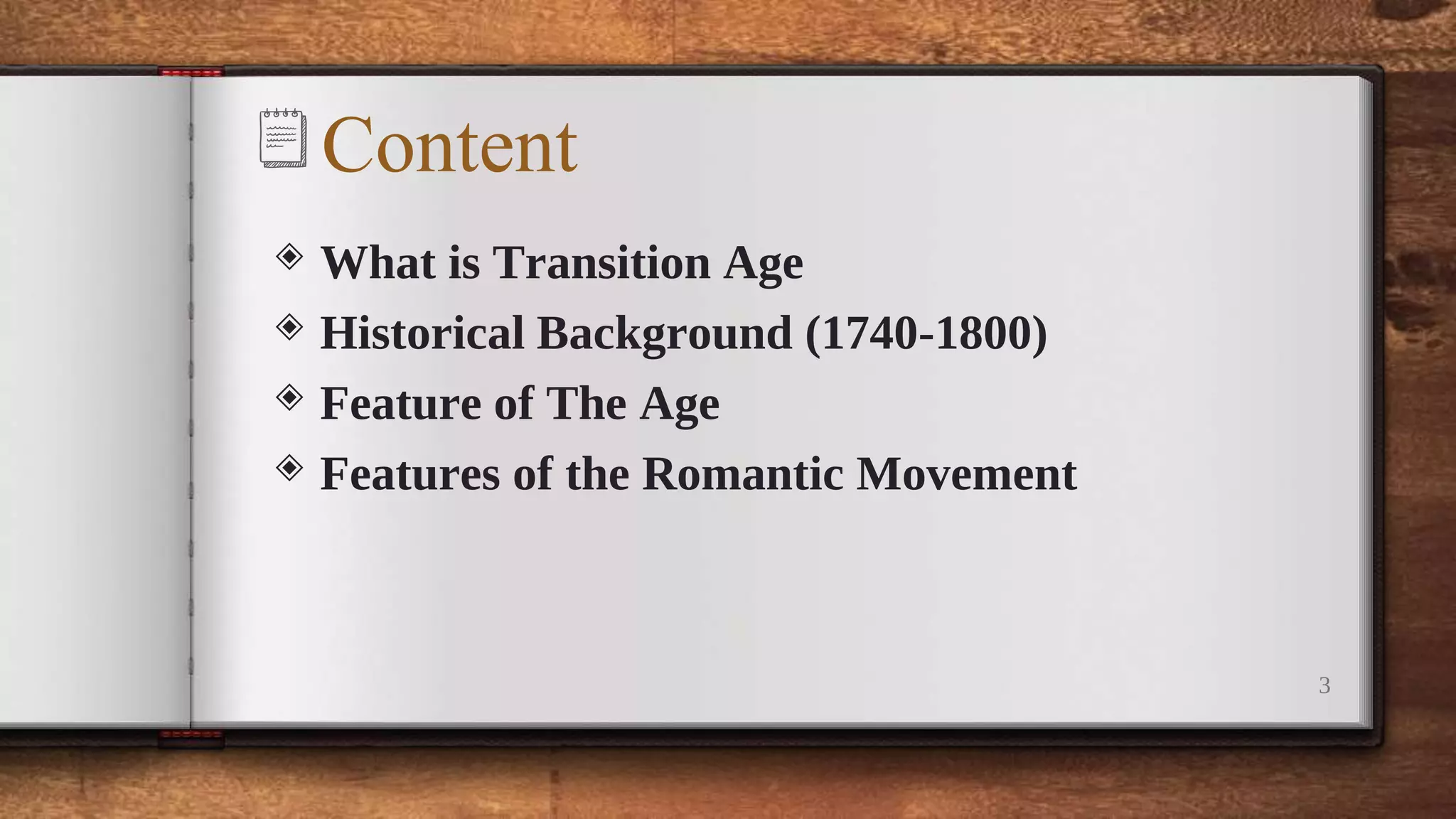 The Age of Transition(1740-1800) | PPTX