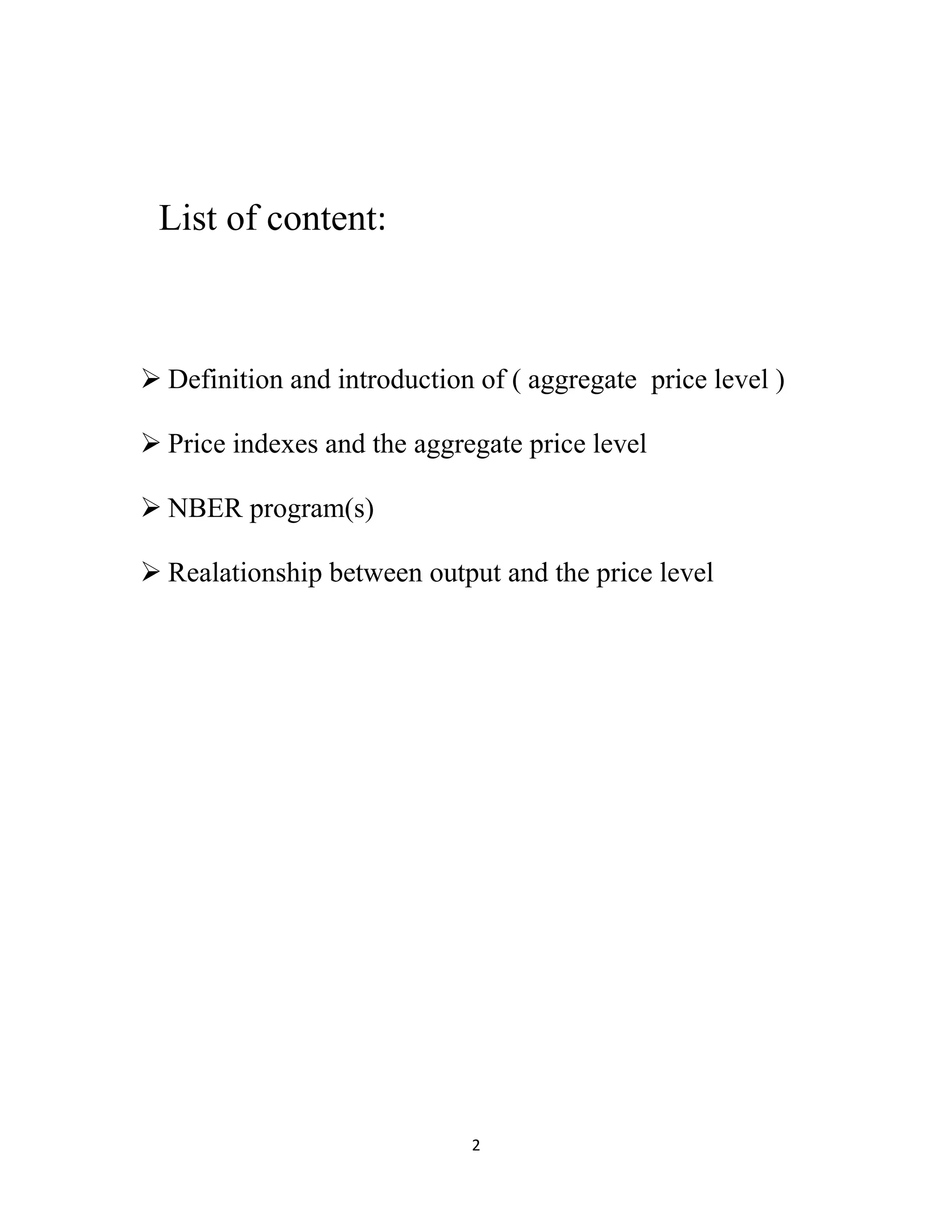 The aggregate price level | PDF