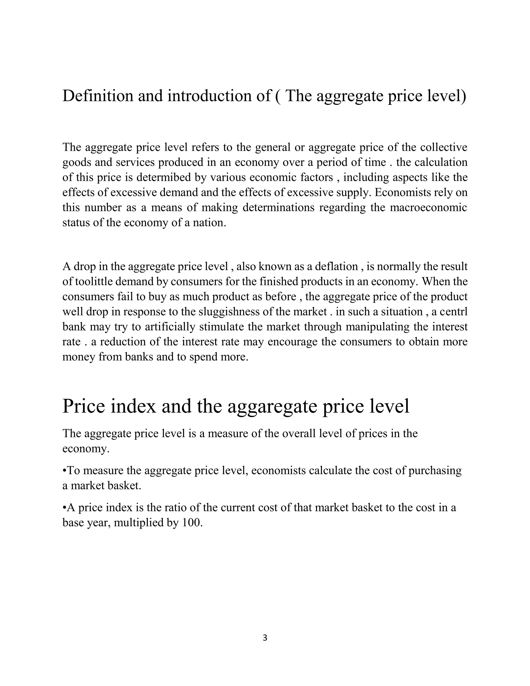 The aggregate price level | PDF