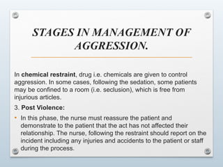 THE AGGRESSION CONCEPT mental health ppt | PPTX