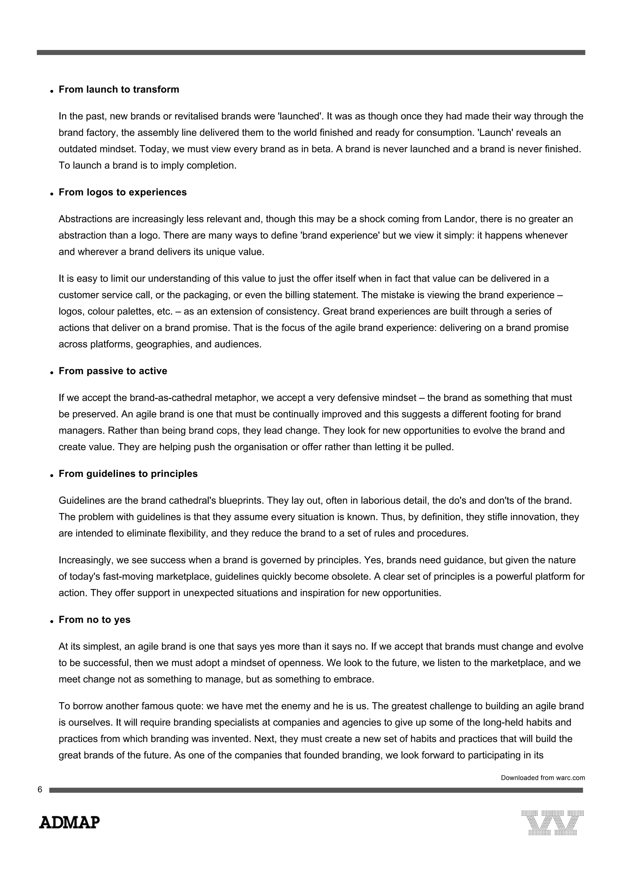 The agile brand | PDF