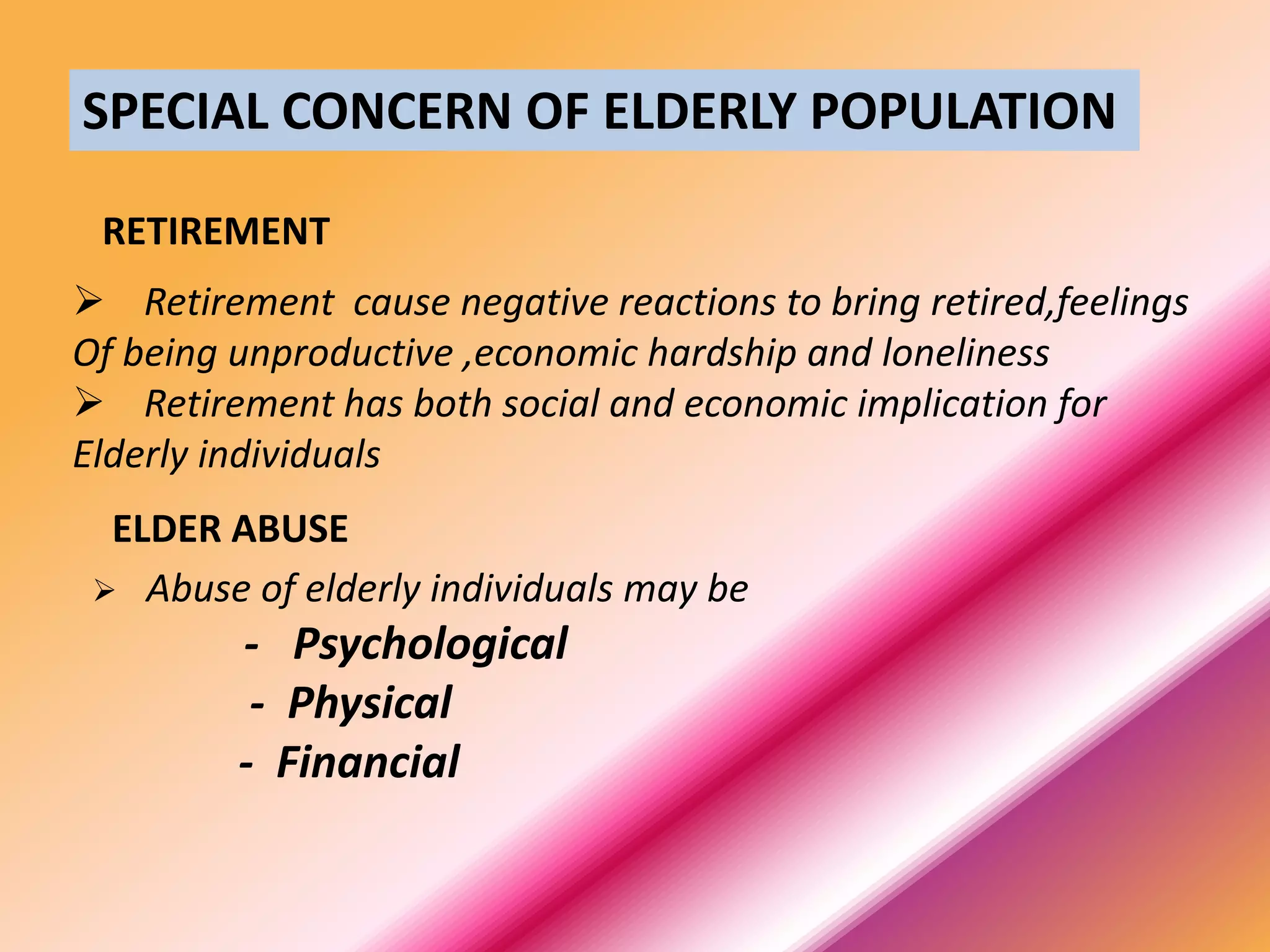 The aging ppt | PPTX