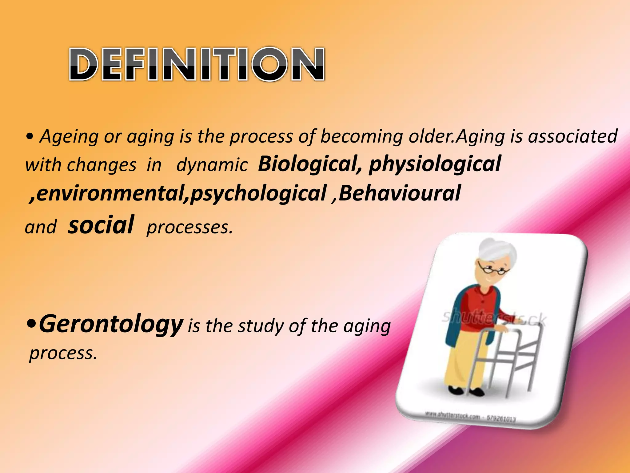 The aging ppt | PPTX