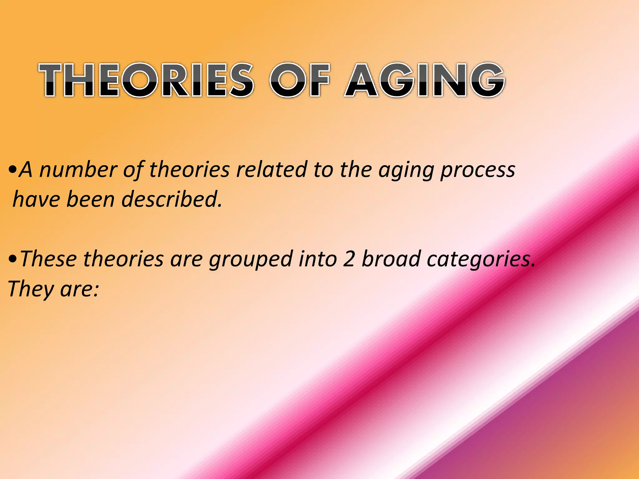The aging ppt | PPTX