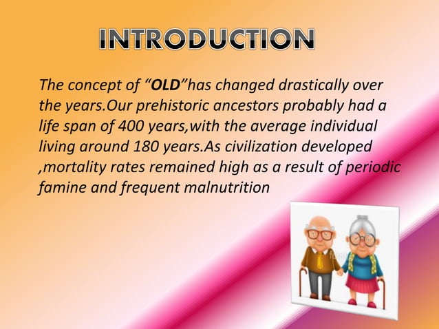 The aging ppt | PPTX