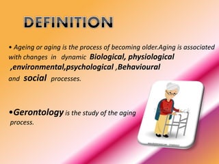 The aging ppt | PPTX
