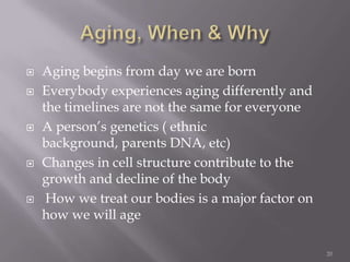 The Aging Process | PPTX