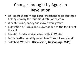 The Agrarian Revolution | PPTX