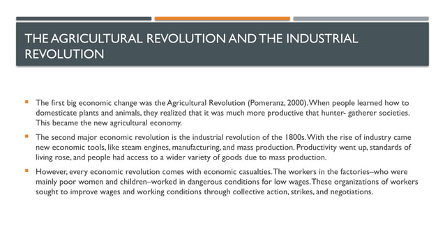 The agricultural revolution. power point | PPT