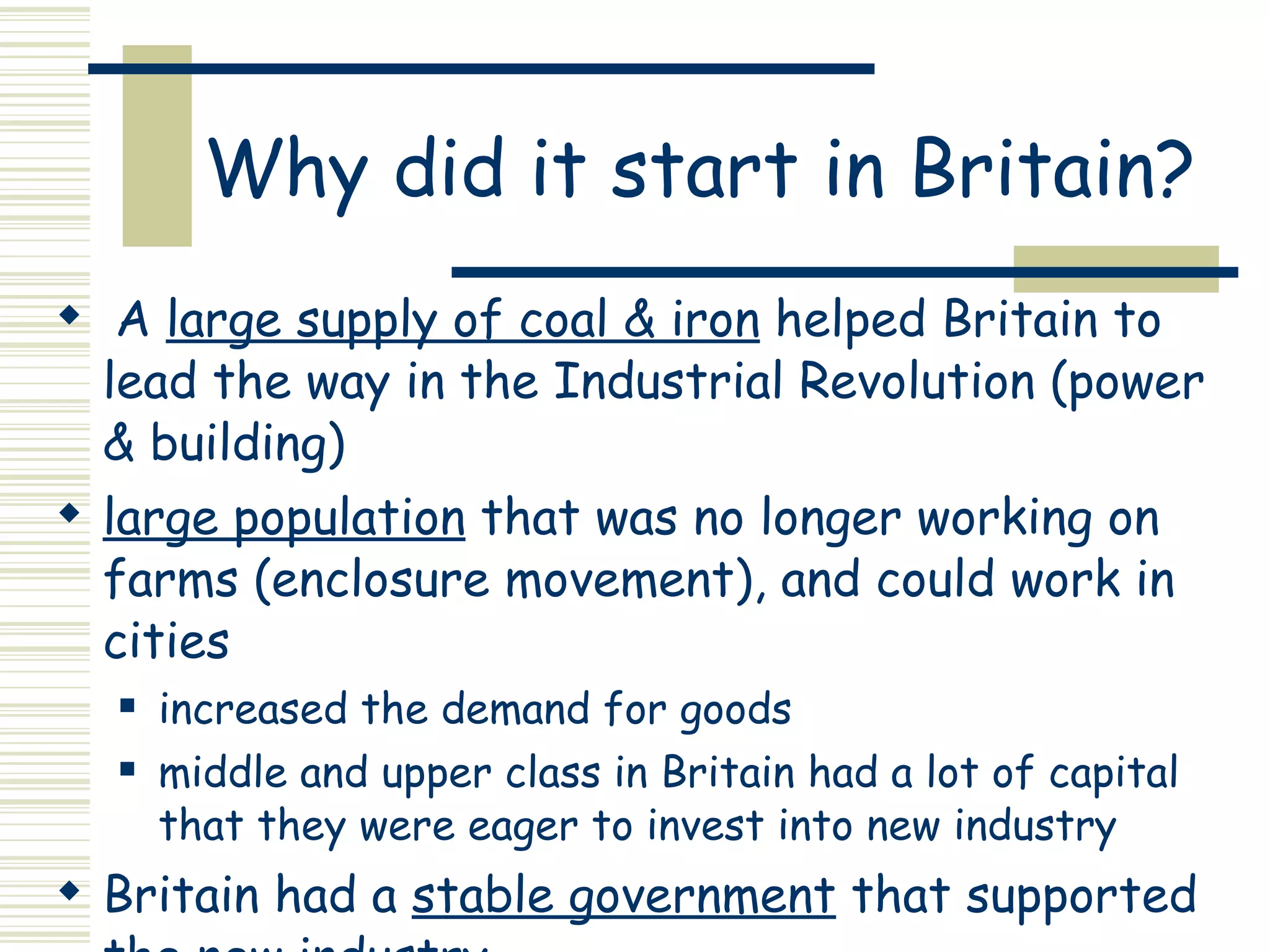 AP World Industrial Revolution (BASIC!!!!) | PPT