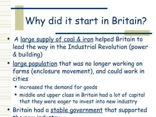 AP World Industrial Revolution (BASIC!!!!) | PPT