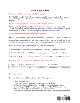 The AICPA (UK) FAQs | PDF