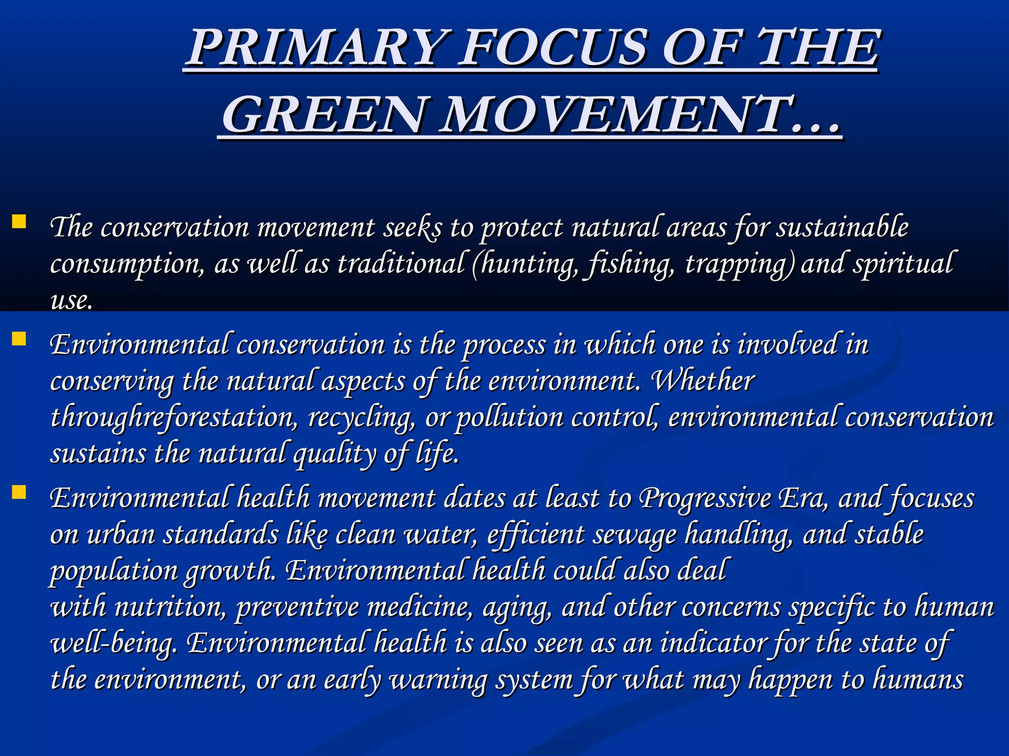 The ailing planet | PPT