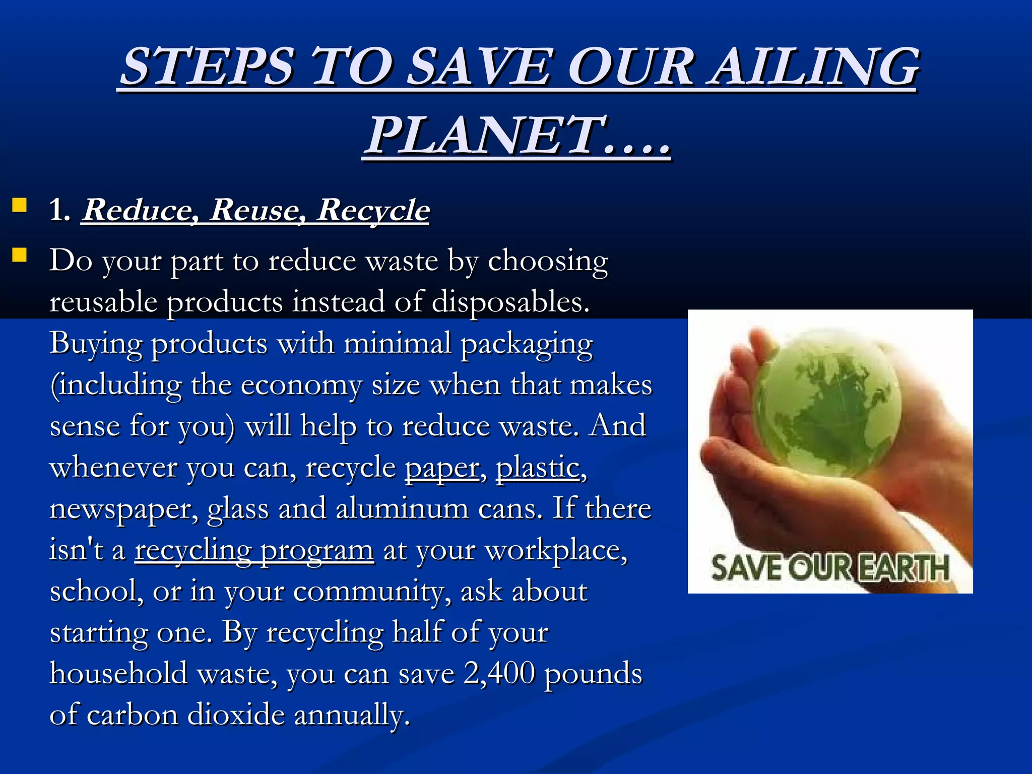 The ailing planet | PPT