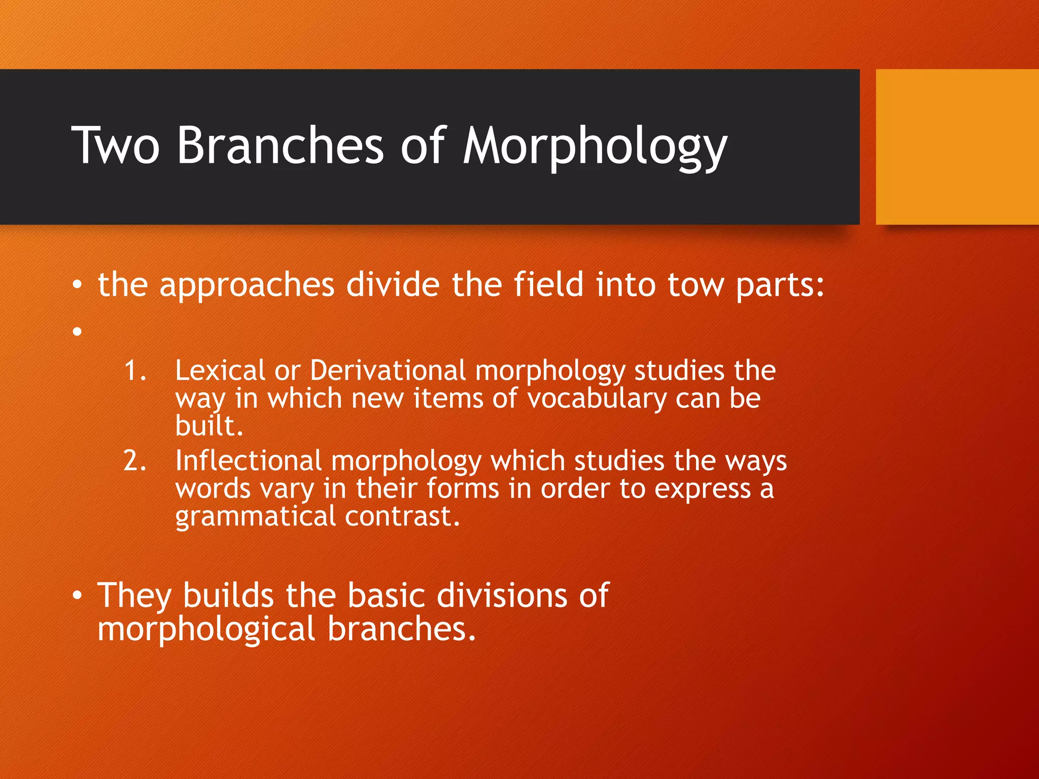 The aims of morphology | PDF