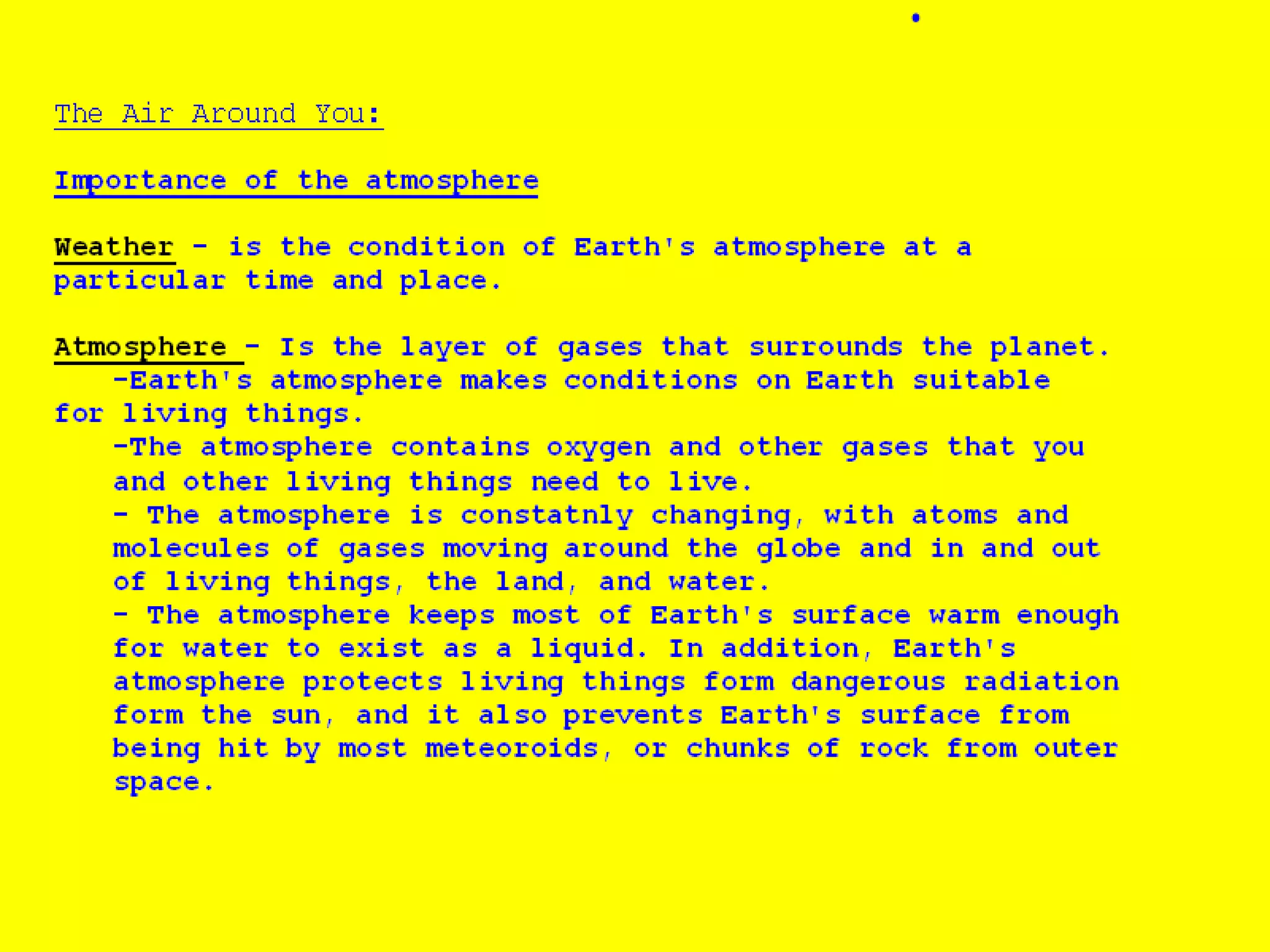 The air around you | PPT