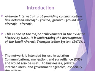 The airborne internet final my | PPT