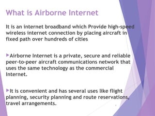 The airborne internet final my | PPT