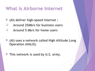 The airborne internet final my | PPT