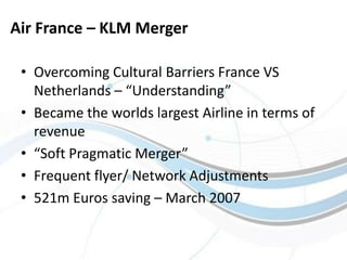 The Air France – KLM Merger | PPTX
