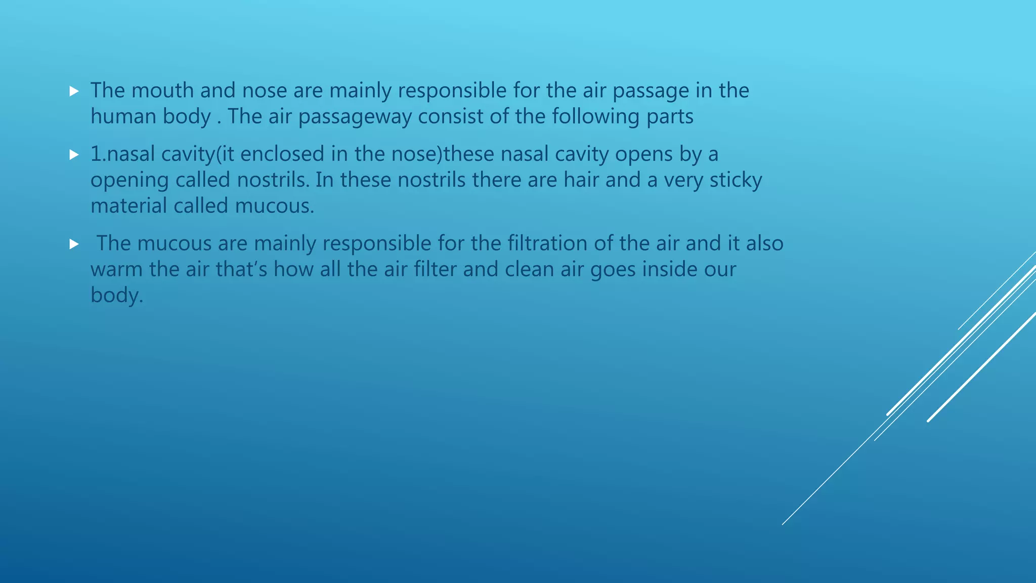 Air passageway in human body | PPTX