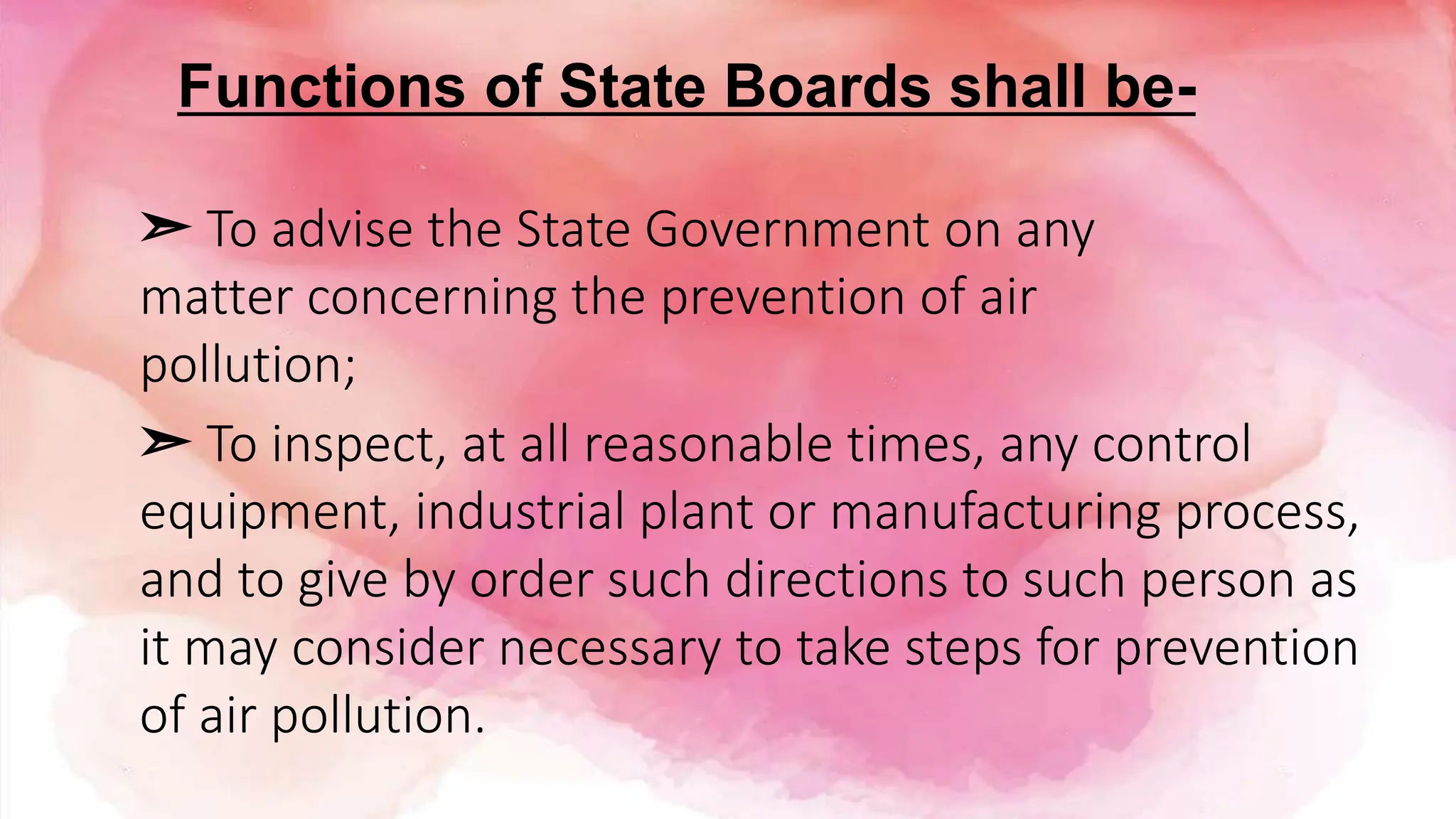 The Air prevention and control Act, 1981 | PPTX