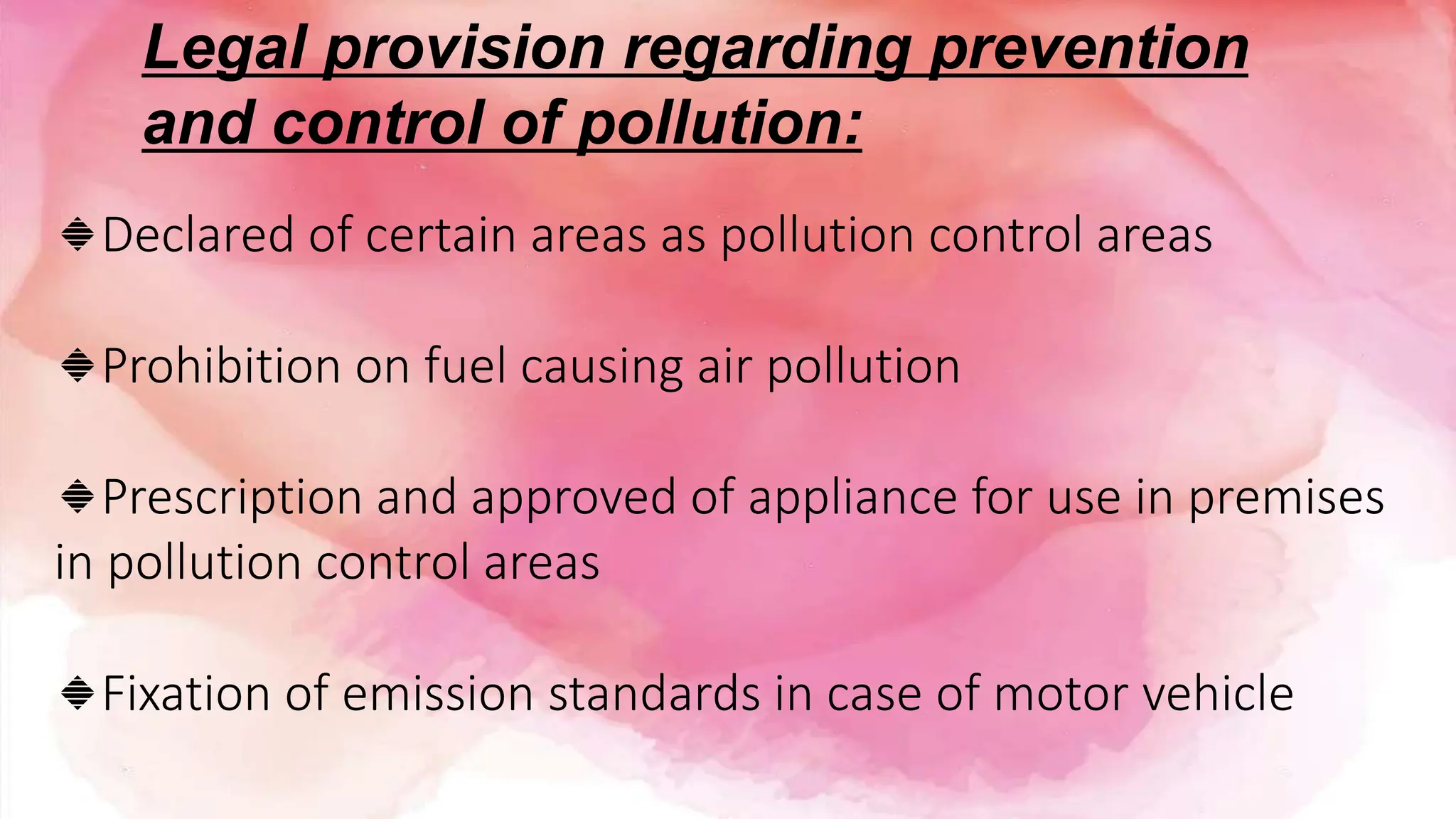 The Air prevention and control Act, 1981 | PPTX