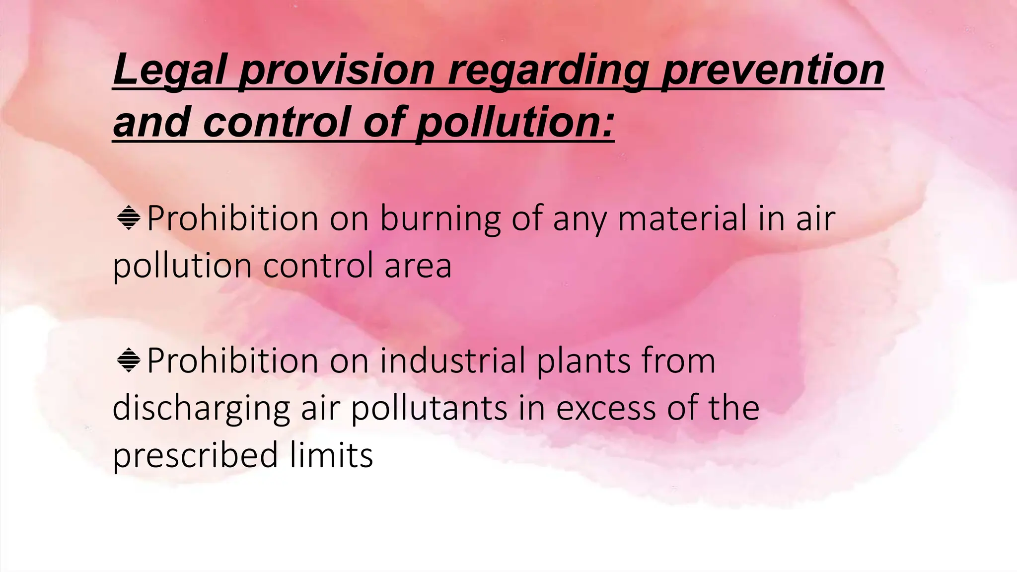 The Air prevention and control Act, 1981 | PPTX