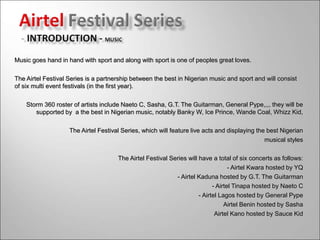 The airtel festival series v0.2 | PPT