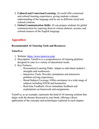 The AI Tutor: Revolutionizing College Homework across Subjects | PDF