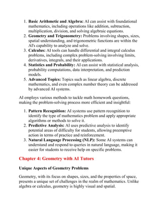 The AI Tutor: Revolutionizing College Homework across Subjects | PDF