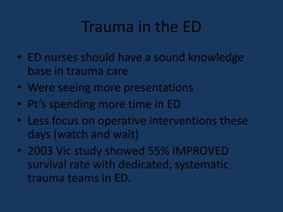 Emergency Nursing of the Trauma Patient | PPTX