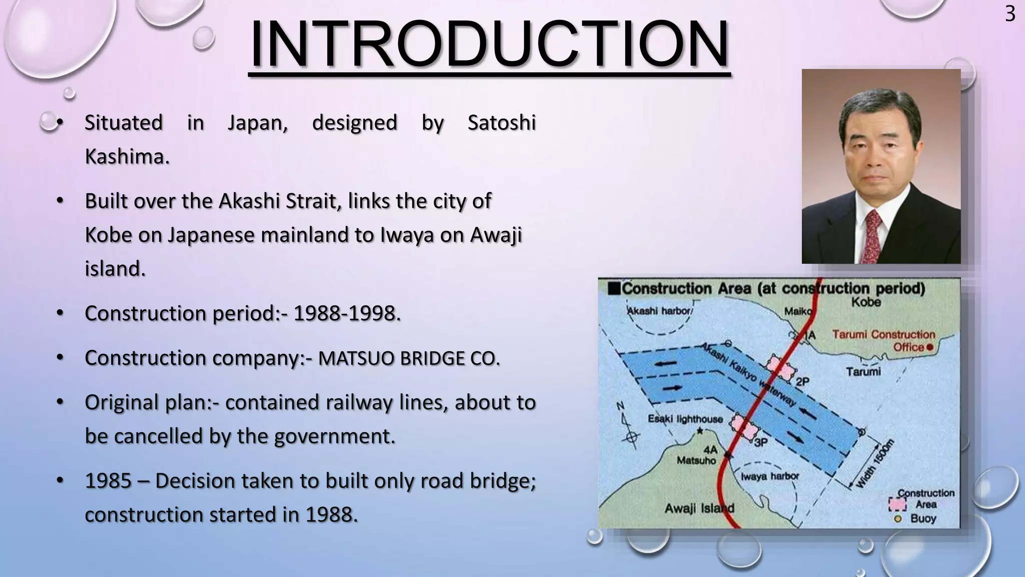 The Akashi Kaikyo bridge - longest suspension bridge in the world | PPTX