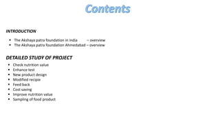 The akshaya patra foundation ppt | PPTX