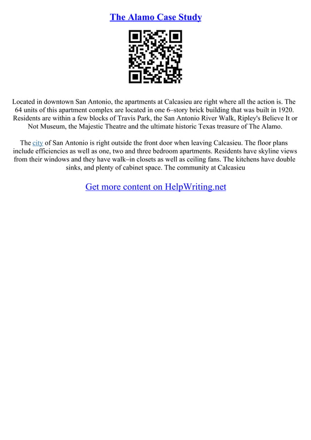 The Alamo Essay | PDF