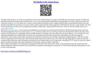 The Alamo Movie Analysis | PDF