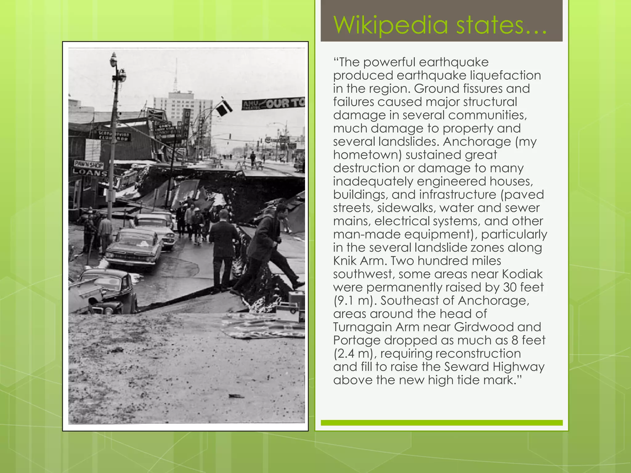 The Alaskan Earthquake of 1964 | PPTX