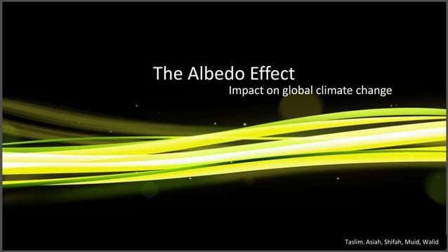 The albedo effect test | PPTX