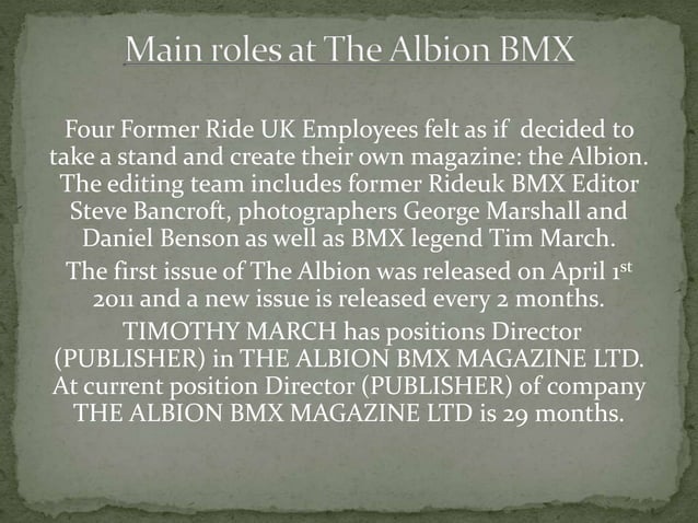 The albion bmx magazine file fact | PPT