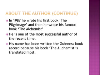 The alchemist | PPTX