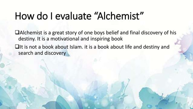 The alchemist.ppt