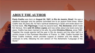 The Alchemist - Book Report | PPT