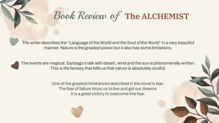 The ALCHEMIST(book Review 13581).pptx