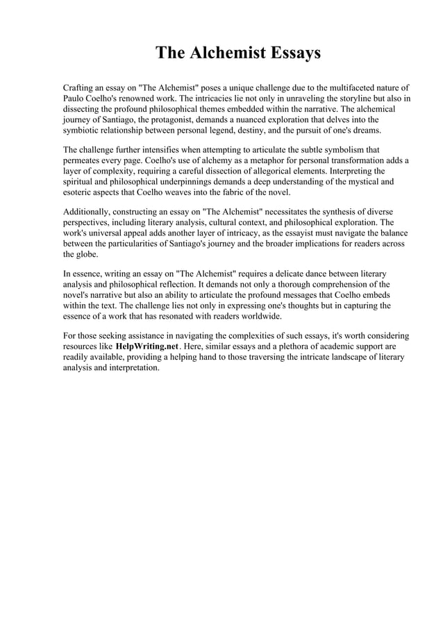 The Alchemist Essays.pdf