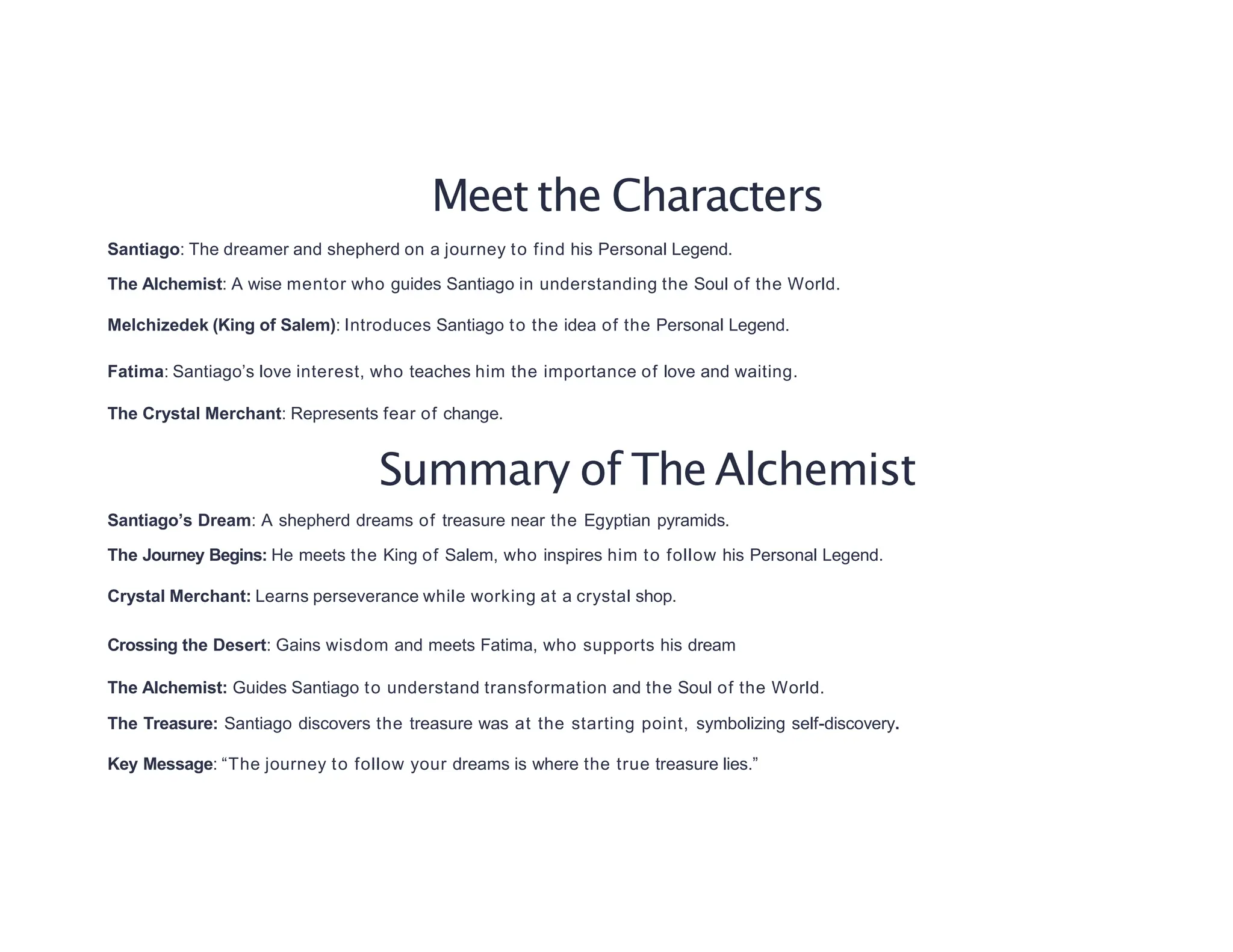 The Alchemist Following Your Dreams & Destiny.pdf