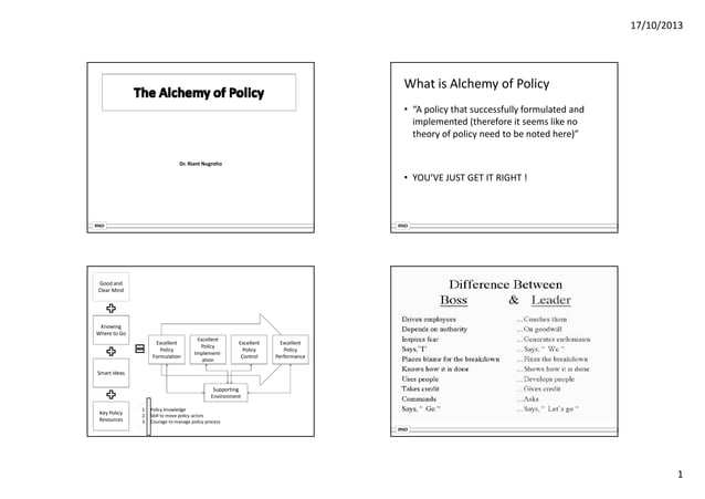 The alchemy of policy pst | PPT