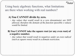 The Algebric Functions | PPTX