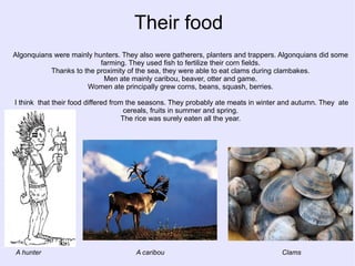 The Algonquians by Julien and Antoine | PPT