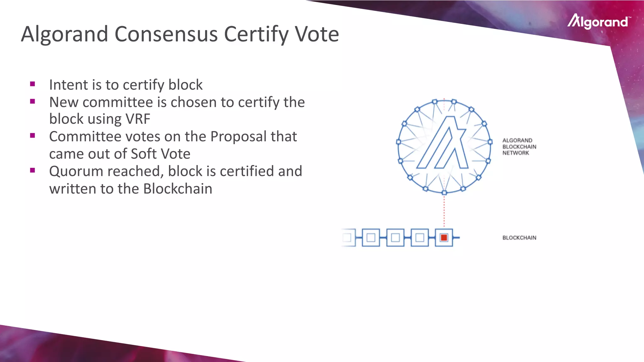 The Algorand Blockchain | PPT